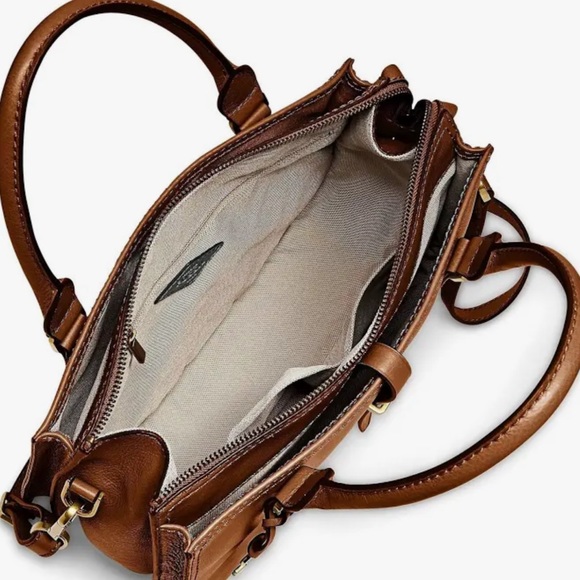 Fossil | Bags | Fossil Ryder Satchel Handbag In Brown | Poshmark